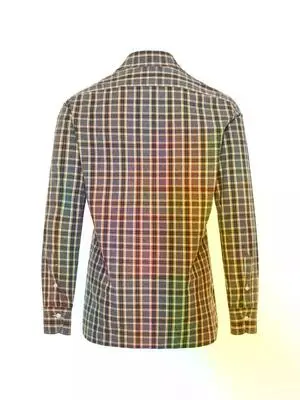 BARBA NAPOLI Check-pattern Long-sleeve Shirt