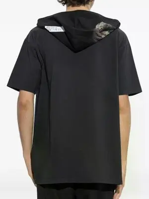 MAISON MARGIELA Graphic-print Hooded T-shirt