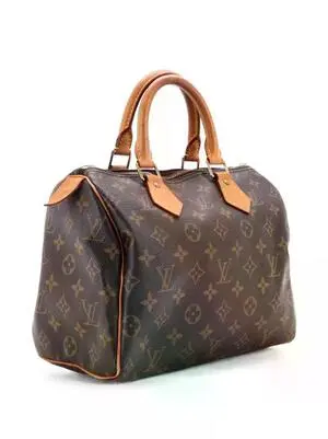 LOUIS VUITTON Speedy Handbag Monogram Canvas 25 Satchel - Brown