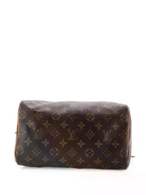LOUIS VUITTON Speedy Handbag Monogram Canvas 25 Satchel - Brown