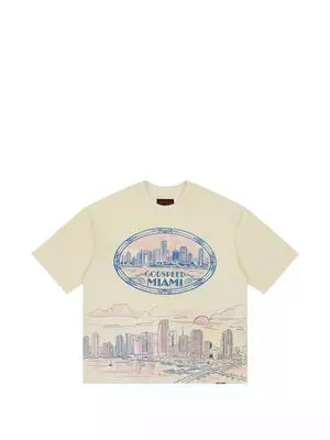 GODSPEED Miami Skyline Graphic-print T-shirt - Neutrals
