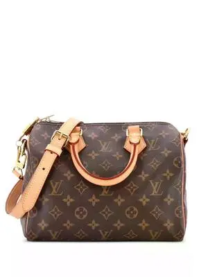 LOUIS VUITTON Speedy Bandouliere Monogram Canvas Satchel - Brown