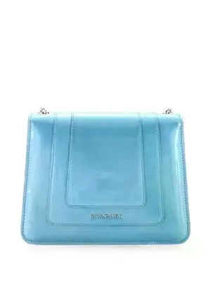 BVLGARI Serpenti Forever Patent Shoulder Bag - Blue