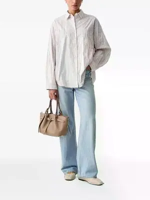 ISABELLE BLANCHE Embellished Striped Shirt