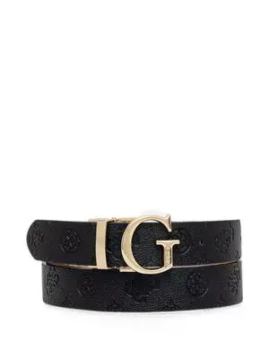 Guess Logo-plaque Reversible Belt - Black