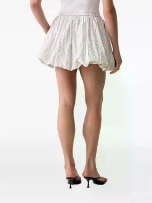 ISABELLE BLANCHE Stripes Embellished Mini Skirt