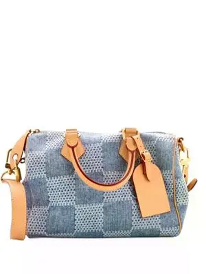 LOUIS VUITTON Speedy Bandouliere Satchel - Blue