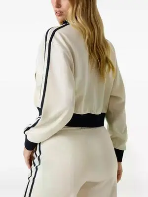 Guess Logo Embroidered Zip-up Jacket