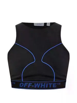 Off-White Logo-tape Piping Top - Black