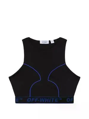 Off-White Logo-tape Piping Top - Black