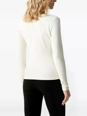 Guess Ribbed-knit Henley Top