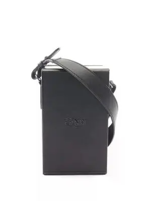Fendi 2010s Logo Cross Body Bag - Black
