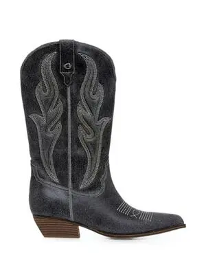 Guess Largena Cowboy Boots - Black