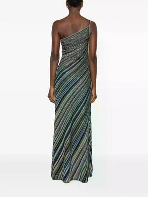 Missoni Sequin-embellished One-shoulder Maxi Dress