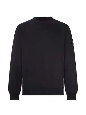 Stone Island Logo-patch Crew-neck Sweatshirt