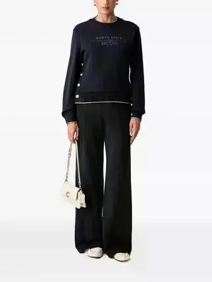 Guess North Sails Drawstring Trousers With Metallic Trim
