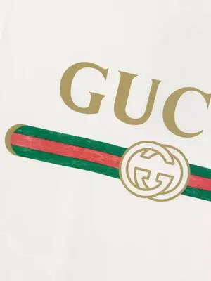 Gucci Interlocking Gg Web-print T-shirt