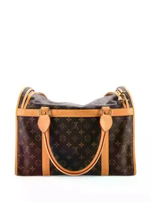 LOUIS VUITTON Monogram Canvas 40 Satchel Dog Carrier Bag - Brown