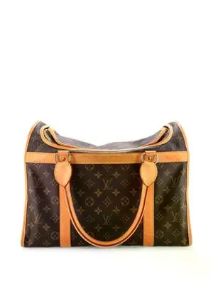 LOUIS VUITTON Monogram Canvas 40 Satchel Dog Carrier Bag - Brown