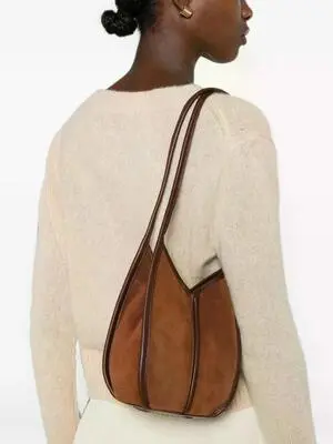 Hereu Calella Suede Shoulder Bag
