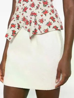 Alessandra Rich Bouclé-knit Mini Skirt