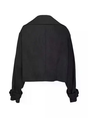 Y’s Wide-collar Belted-cuff Jacket
