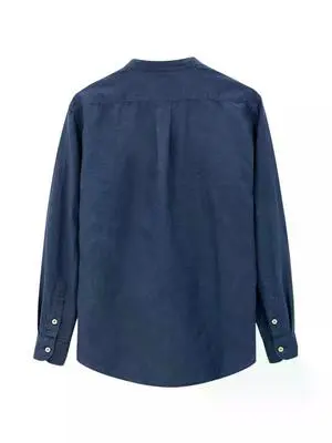 Seventy Band-collar Linen Shirt