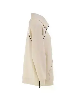 Max Mara Ballata Half-zip Contrast-piping Sweatshirt