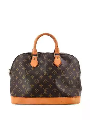 LOUIS VUITTON Vintage Alma Monogram Canvas Satchel