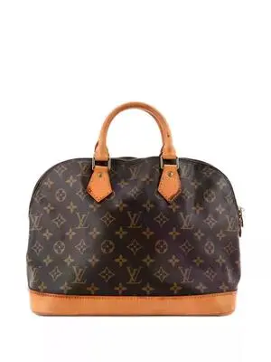 LOUIS VUITTON Vintage Alma Monogram Canvas Satchel