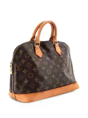 LOUIS VUITTON Vintage Alma Monogram Canvas Satchel