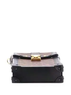 LOUIS VUITTON Vertical Trunk Pochette Monogram Canvas Crossbody Bag