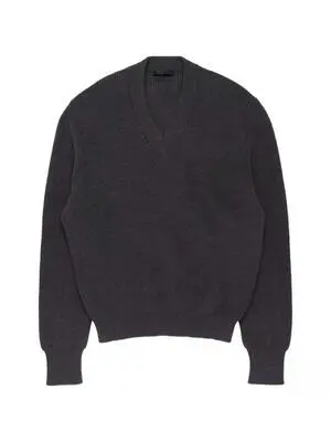 Prada V-neck Sweater - Grey