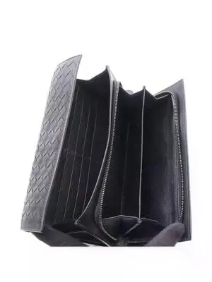 Bottega Veneta 2000s Intrecciato Bi-fold Wallet - Black