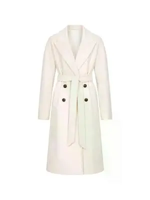 Veronica Beard Belted Double-breasted Coat - Neutrals