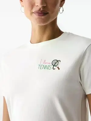 MC2 SAINT BARTH Emilie Embroidered T-shirt - White