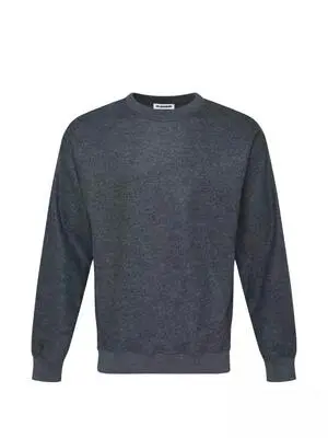 JIL SANDER Wool Melton Sweater - Grey