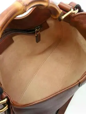 Gucci 2010s Small Bamboo Diana Handbag - Brown