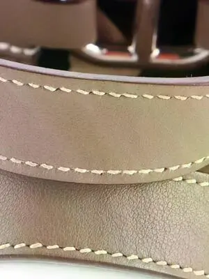 Hermès In-the-loop Bag Clemence With Swift 18 Bucket Bag - Grey