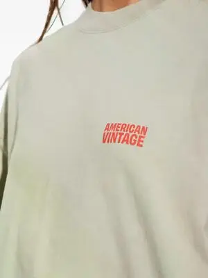 American Vintage Logo-print Long-sleeve Sweatshirt