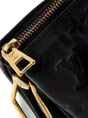 LOUIS VUITTON Coussin Bag Monogram Embossed Lambskin Mm Crossbody Bag - Black