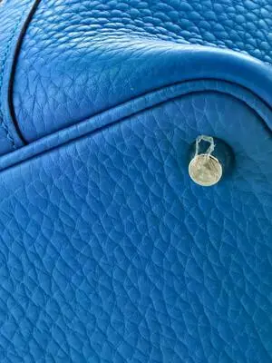 Hermès Picotin Lock Bag Clemence Pm Bucket Bag - Blue