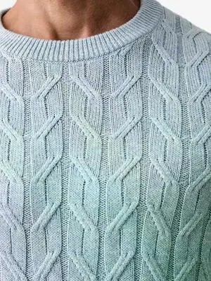 HACKETT LONDON Cable-knit Crew Neck Sweater
