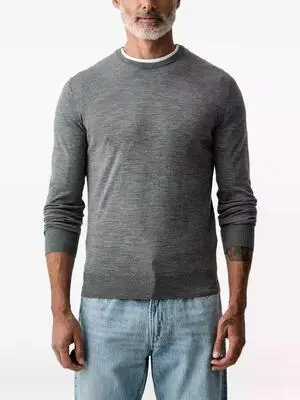 HACKETT LONDON Crew Neck Long-sleeve Sweater - Grey