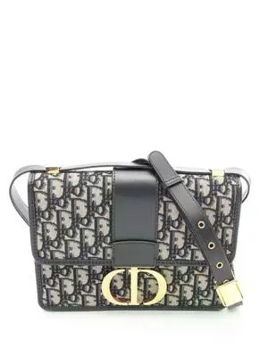 Dior 2010s 30 Montaigne Oblique Shoulder Bag - Neutrals