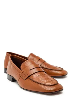 Dries Van Noten Square-toe Leather Loafers