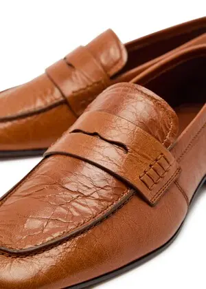 Dries Van Noten Square-toe Leather Loafers