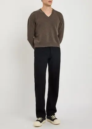 Rick Owens Kurdt Cotton And Wool-blend Jeans