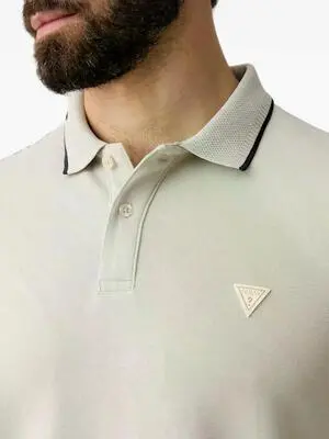 Guess Logo-patch Buttoned Polo Shirt
