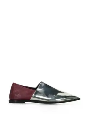 Cédric Charlier Pointed-toe Loafers - Silver
